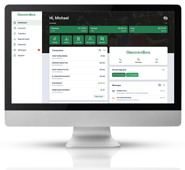 Orrstown Bank Online Banking - Enroll in Online Banking